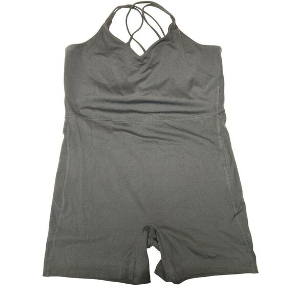 all in motion | Shorts | All In Motion Romper Womens Xl Black Strappy ...